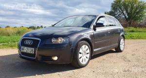 Black Audi A3 2008 in Riga, with an engine capacity of 1.90 L and mileage of 266 thousand km for 2850 €, photo  on AUTOMOTO.COM.LV