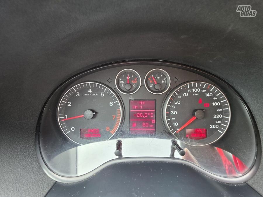 Black Audi A3 2008 in Panevezys, with an engine capacity of 1.80 L and mileage of 232 thousand km for 2600 €, photo 14 on AUTOMOTO.COM.LV