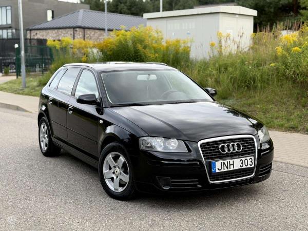 Melns Audi A3 2008 Viļņa, ar dzinēja tilpumu 1.90 L un nobraukumu 285 tūkst. km par 3500 €, foto 1 vietnē AUTOMOTO.COM.LV