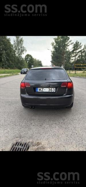 Black Audi A3 2008 in Riga, with an engine capacity of 1.90 L and mileage of 295 thousand km for 2300 €, photo 3 on AUTOMOTO.COM.LV