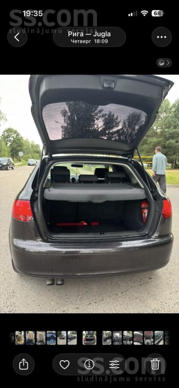 Black Audi A3 2008 in Riga, with an engine capacity of 1.90 L and mileage of 295 thousand km for 2300 €, photo 3 on AUTOMOTO.COM.LV