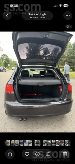 Black Audi A3 2008 in Riga, with an engine capacity of 1.90 L and mileage of 295 thousand km for 2300 €, photo 4 on AUTOMOTO.COM.LV