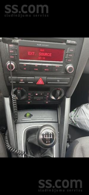 Black Audi A3 2008 in Riga, with an engine capacity of 1.90 L and mileage of 295 thousand km for 2300 €, photo 8 on AUTOMOTO.COM.LV
