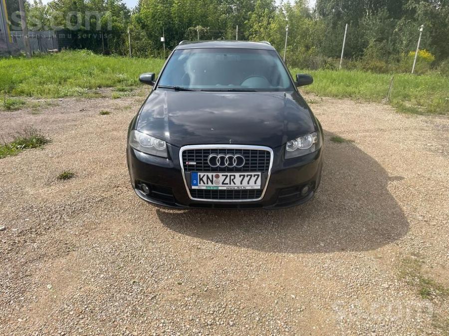 Black Audi A3 2008 in Riga, with an engine capacity of 2.00 L and mileage of 0 thousand km for 3899 €, photo 3 on AUTOMOTO.COM.LV