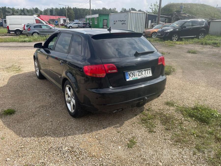 Black Audi A3 2008 in Riga, with an engine capacity of 2.00 L and mileage of 0 thousand km for 3899 €, photo 5 on AUTOMOTO.COM.LV