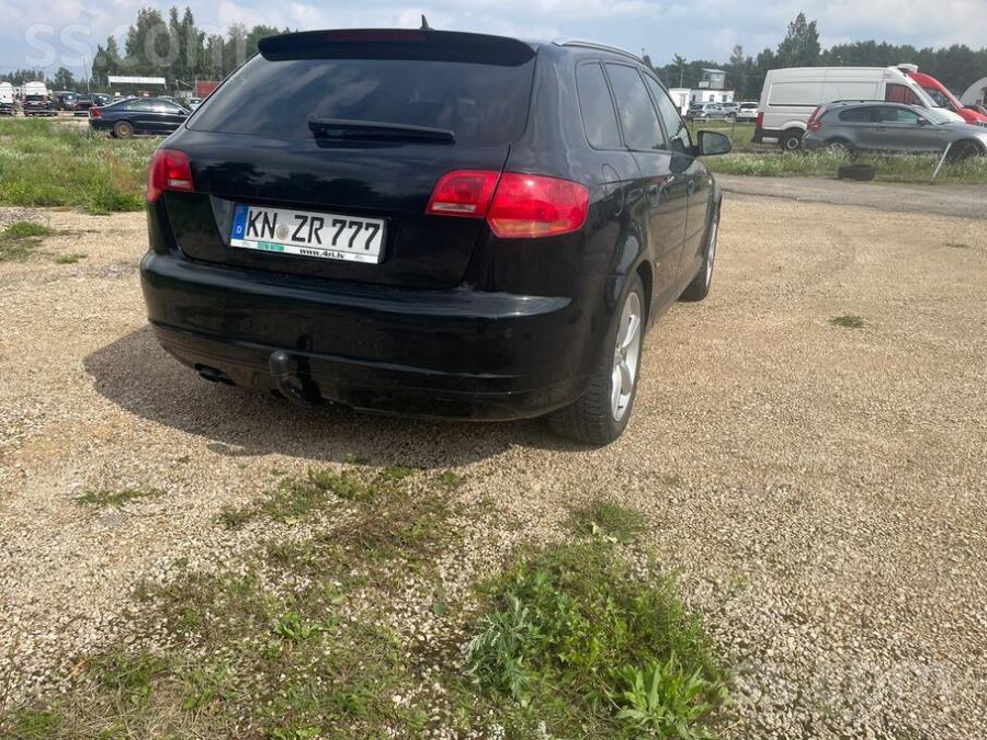 Black Audi A3 2008 in Riga, with an engine capacity of 2.00 L and mileage of 0 thousand km for 3899 €, photo 8 on AUTOMOTO.COM.LV