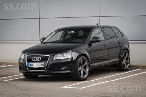 Melns Audi A3 2008 Rīga, ar dzinēja tilpumu 2.00 L un nobraukumu 319 tūkst. km par 4990 €, foto  vietnē AUTOMOTO.COM.LV