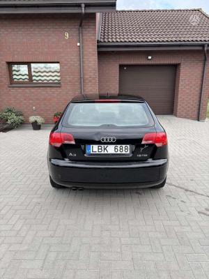 Black Audi A3 2008 in Klaipeda, with an engine capacity of 1.90 L and mileage of 276 thousand km for 2850 €, photo 5 on AUTOMOTO.COM.LV