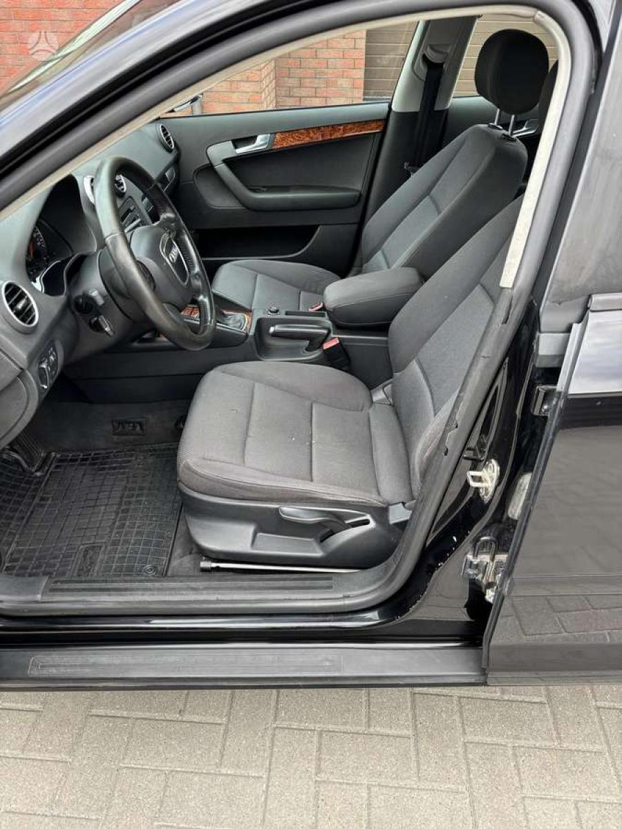 Black Audi A3 2008 in Klaipeda, with an engine capacity of 1.90 L and mileage of 276 thousand km for 2850 €, photo 14 on AUTOMOTO.COM.LV