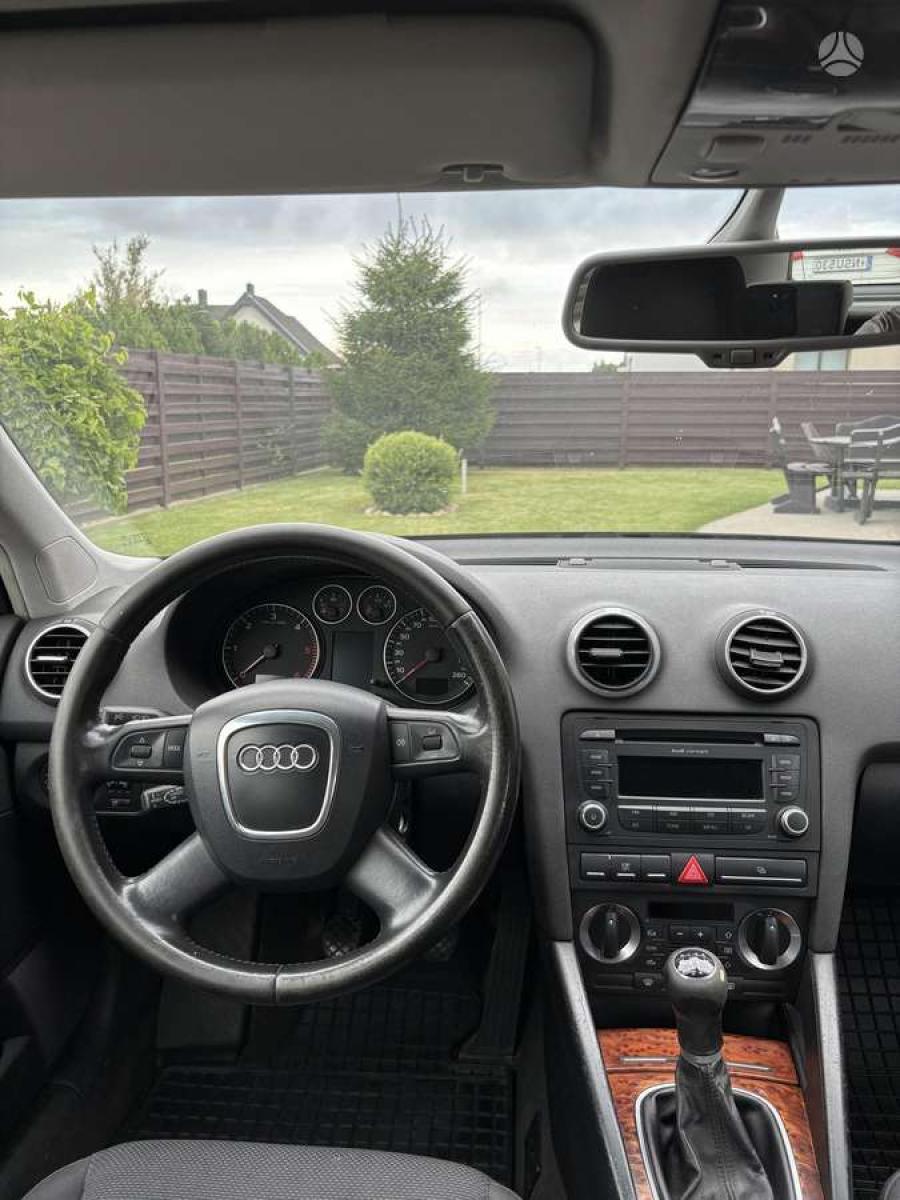 Black Audi A3 2008 in Klaipeda, with an engine capacity of 1.90 L and mileage of 276 thousand km for 2850 €, photo 26 on AUTOMOTO.COM.LV
