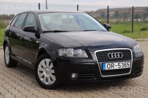 Black Audi A3 2008 in Riga, with an engine capacity of 2.00 L and mileage of 241 thousand km for 3950 €, photo  on AUTOMOTO.COM.LV