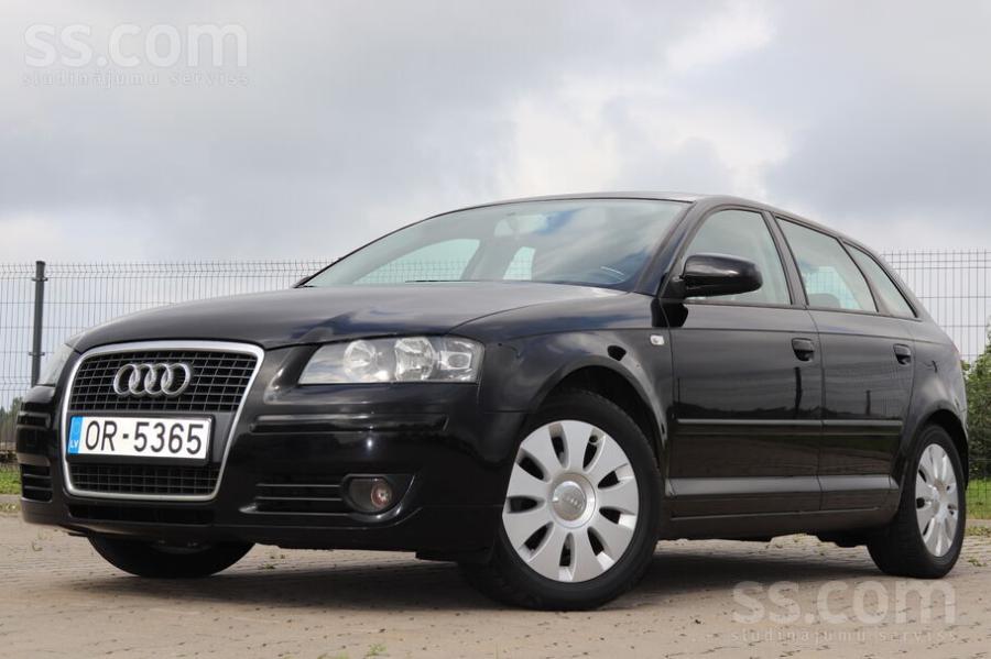 Black Audi A3 2008 in Riga, with an engine capacity of 2.00 L and mileage of 241 thousand km for 3950 €, photo 5 on AUTOMOTO.COM.LV