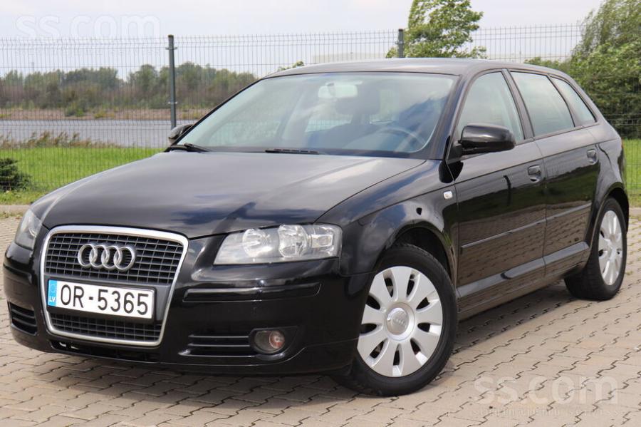 Black Audi A3 2008 in Riga, with an engine capacity of 2.00 L and mileage of 241 thousand km for 3950 €, photo 6 on AUTOMOTO.COM.LV