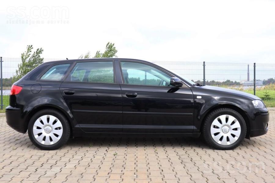 Black Audi A3 2008 in Riga, with an engine capacity of 2.00 L and mileage of 241 thousand km for 3950 €, photo 7 on AUTOMOTO.COM.LV