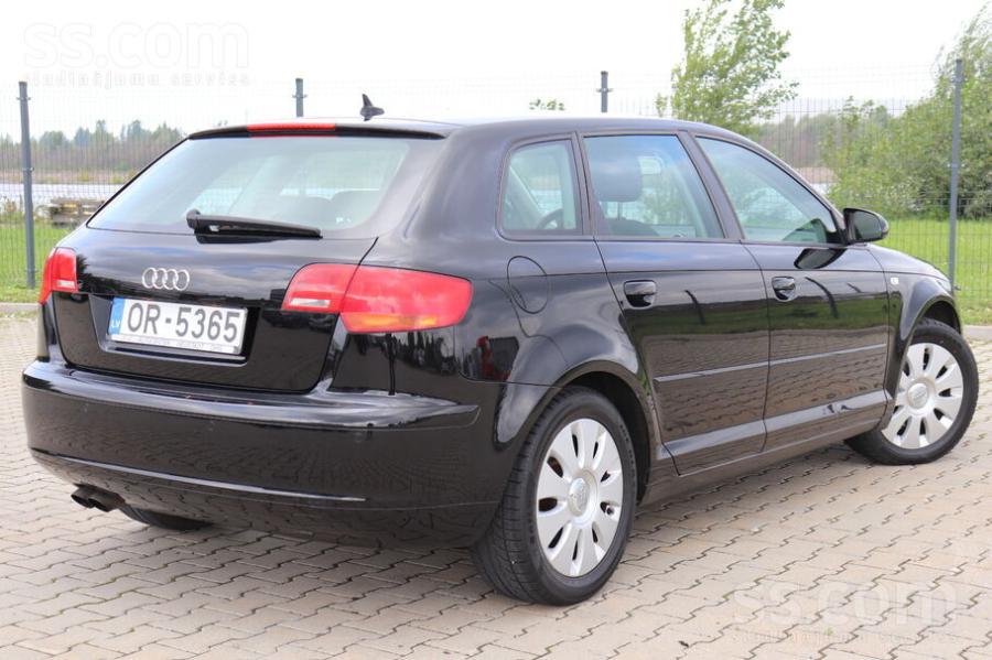 Black Audi A3 2008 in Riga, with an engine capacity of 2.00 L and mileage of 241 thousand km for 3950 €, photo 9 on AUTOMOTO.COM.LV