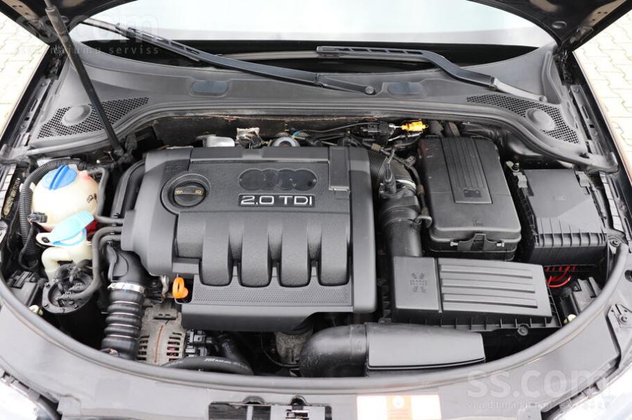 Black Audi A3 2008 in Riga, with an engine capacity of 2.00 L and mileage of 241 thousand km for 3950 €, photo 14 on AUTOMOTO.COM.LV