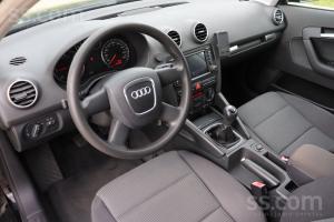 Black Audi A3 2008 in Riga, with an engine capacity of 2.00 L and mileage of 241 thousand km for 3950 €, photo 16 on AUTOMOTO.COM.LV