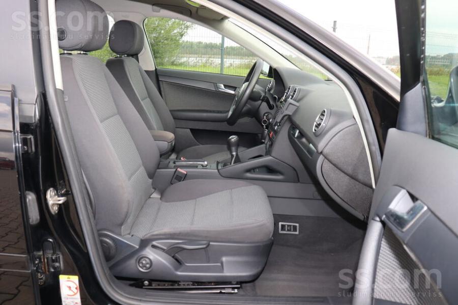 Black Audi A3 2008 in Riga, with an engine capacity of 2.00 L and mileage of 241 thousand km for 3950 €, photo 21 on AUTOMOTO.COM.LV