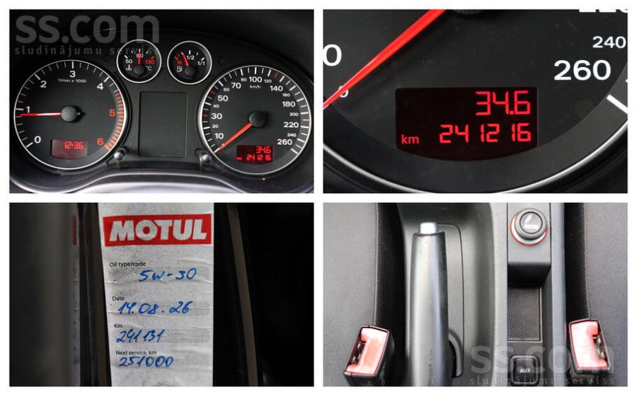 Black Audi A3 2008 in Riga, with an engine capacity of 2.00 L and mileage of 241 thousand km for 3950 €, photo 36 on AUTOMOTO.COM.LV