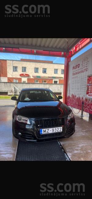 Melns Audi A3 2008 Rīga, ar dzinēja tilpumu 1.90 L un nobraukumu 300 tūkst. km par 5500 €, foto  vietnē AUTOMOTO.COM.LV