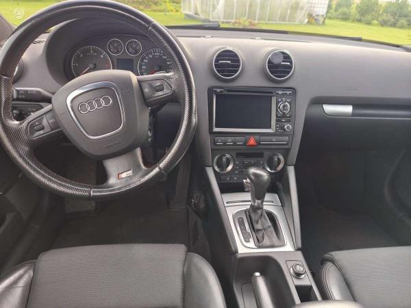 Black Audi A3 2008 in Jonava, with an engine capacity of 1.97 L and mileage of 389 thousand km for 3950 €, photo 6 on AUTOMOTO.COM.LV