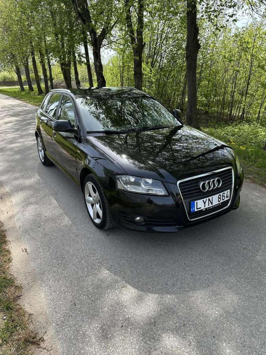 Melns Audi A3 2008 Viļņa, ar dzinēja tilpumu 1.97 L un nobraukumu 283 tūkst. km par 3300 €, foto 1 vietnē AUTOMOTO.COM.LV