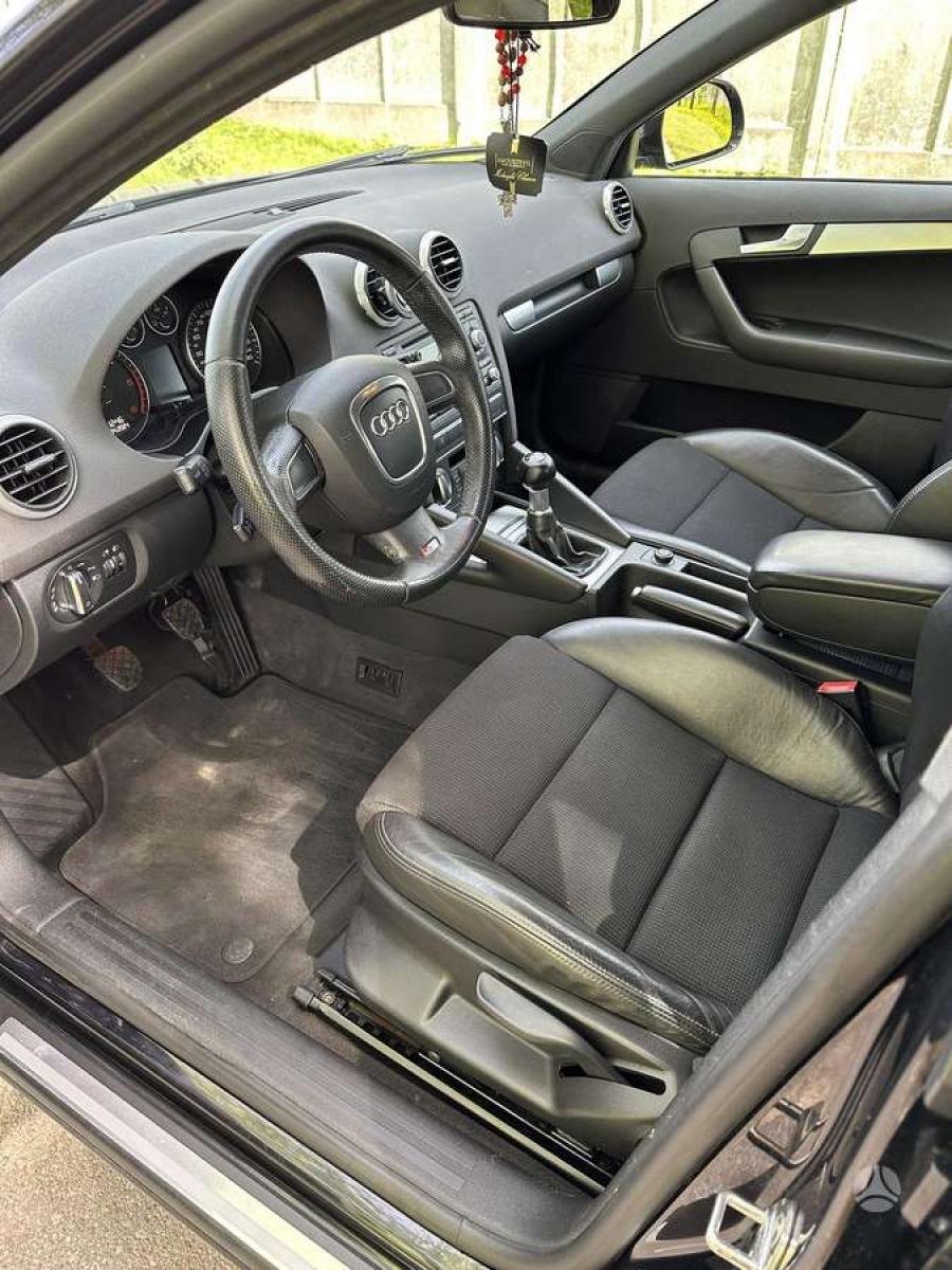 Melns Audi A3 2008 Viļņa, ar dzinēja tilpumu 1.97 L un nobraukumu 283 tūkst. km par 3300 €, foto 6 vietnē AUTOMOTO.COM.LV