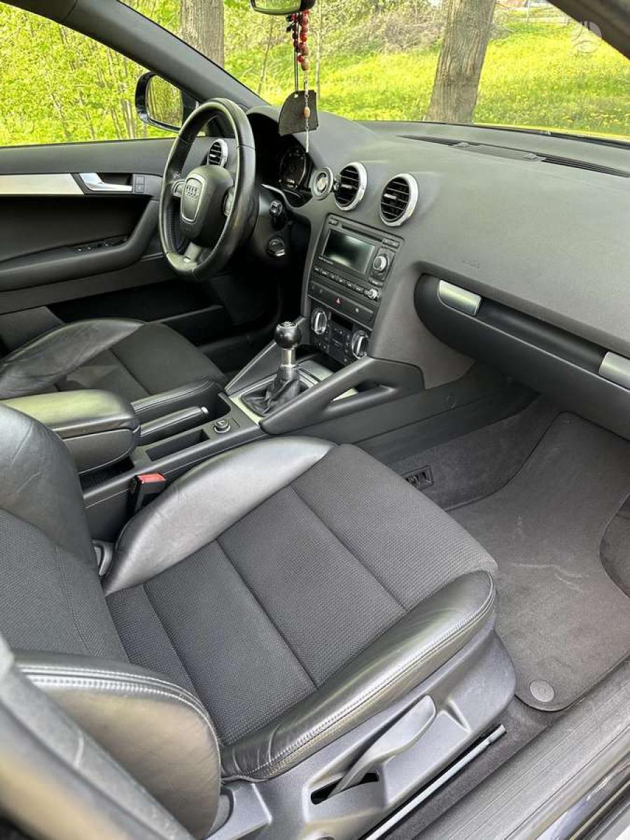 Melns Audi A3 2008 Viļņa, ar dzinēja tilpumu 1.97 L un nobraukumu 283 tūkst. km par 3300 €, foto 7 vietnē AUTOMOTO.COM.LV
