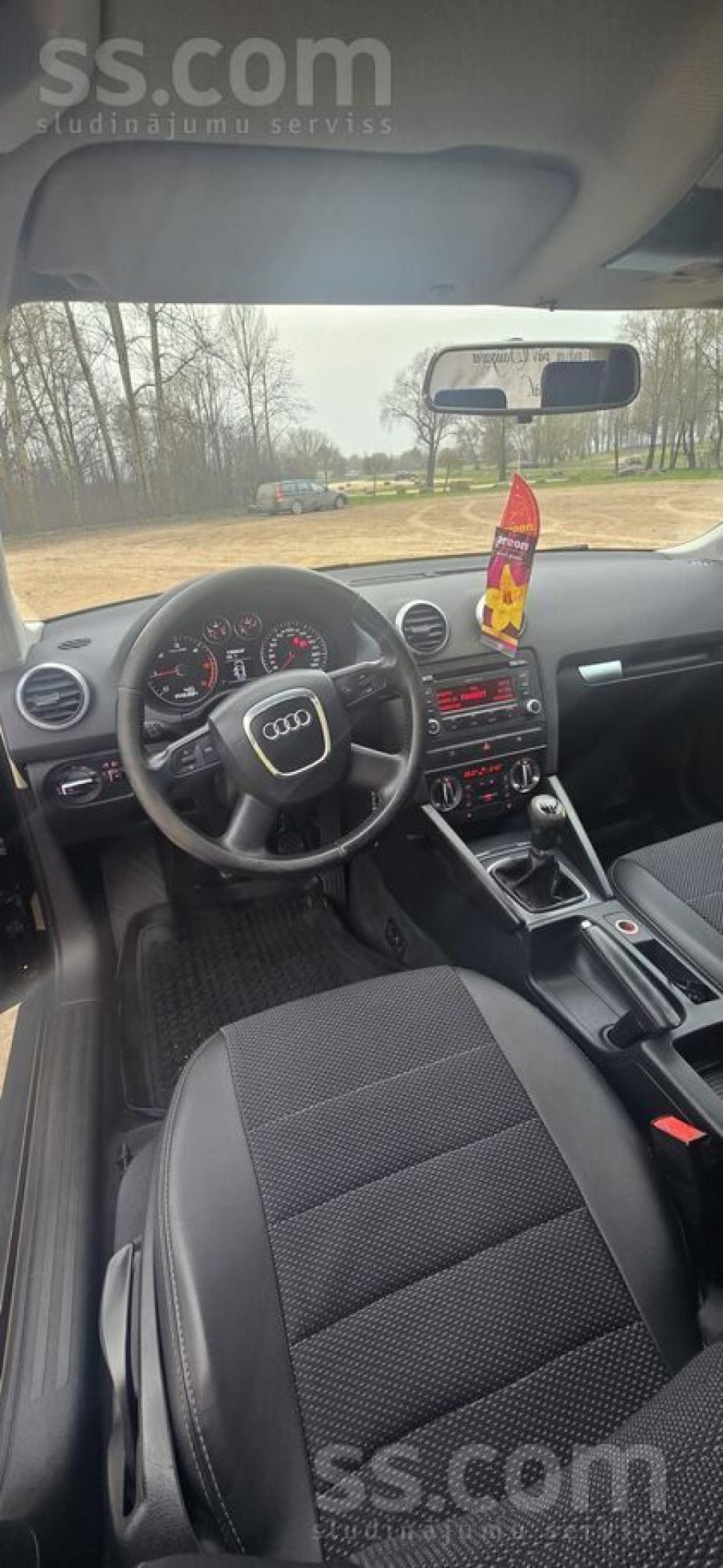 Black Audi A3 2008 in Riga, with an engine capacity of 1.90 L and mileage of 411 thousand km for 3800 €, photo 1 on AUTOMOTO.COM.LV
