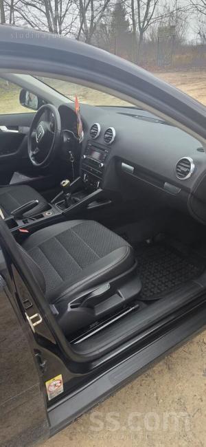 Black Audi A3 2008 in Riga, with an engine capacity of 1.90 L and mileage of 411 thousand km for 3800 €, photo 4 on AUTOMOTO.COM.LV