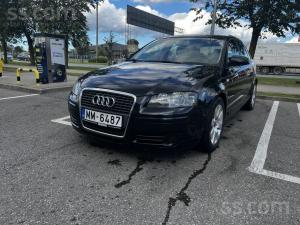 Черный Ауди А3 2008 в Рига, объемом двигателя 1.90 л и пробегом 289 тыс. км за 2950 €, фото 1 на AUTOMOTO.COM.LV