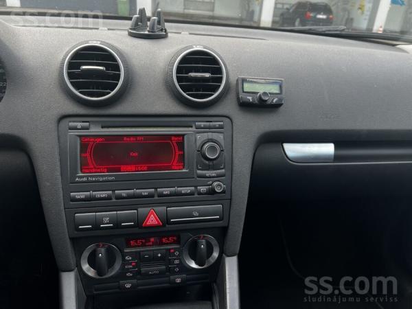 Черный Ауди А3 2008 в Рига, объемом двигателя 1.90 л и пробегом 289 тыс. км за 2950 €, фото 11 на AUTOMOTO.COM.LV
