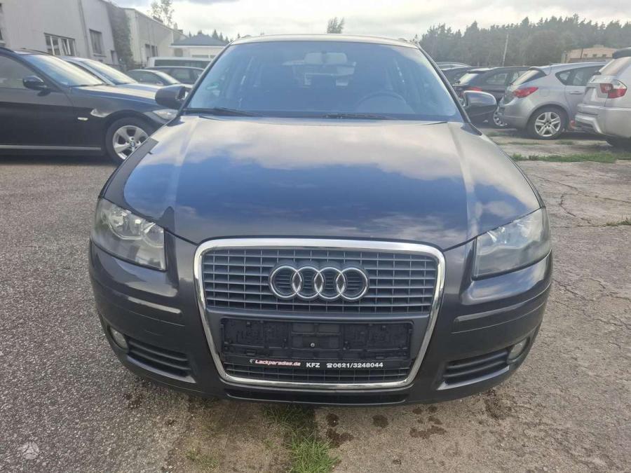 Black Audi A3 2008 in Utena, with an engine capacity of 1.97 L and mileage of 240 thousand km for 2800 €, photo 3 on AUTOMOTO.COM.LV