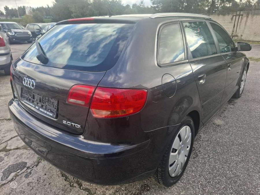 Black Audi A3 2008 in Utena, with an engine capacity of 1.97 L and mileage of 240 thousand km for 2800 €, photo 8 on AUTOMOTO.COM.LV