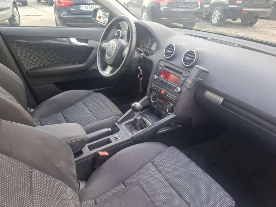 Black Audi A3 2008 in Utena, with an engine capacity of 1.97 L and mileage of 240 thousand km for 2800 €, photo 20 on AUTOMOTO.COM.LV