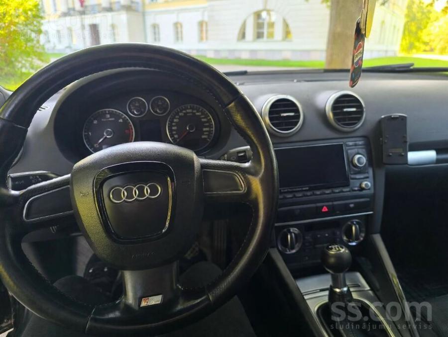 Черный Ауди А3 2008 в Бауска, объемом двигателя 2.00 л и пробегом 279 тыс. км за 2650 €, фото 8 на AUTOMOTO.COM.LV