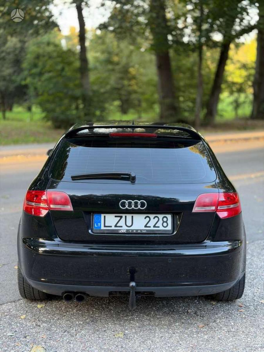 Black Audi A3 2008 in Vilnius, with an engine capacity of 2.00 L and mileage of 292 thousand km for 2500 €, photo 8 on AUTOMOTO.COM.LV