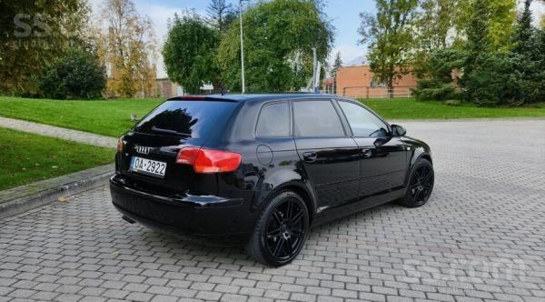 Black Audi A3 2008 in Dobele, with an engine capacity of 2.00 L and mileage of 360 thousand km for 3400 €, photo 4 on AUTOMOTO.COM.LV