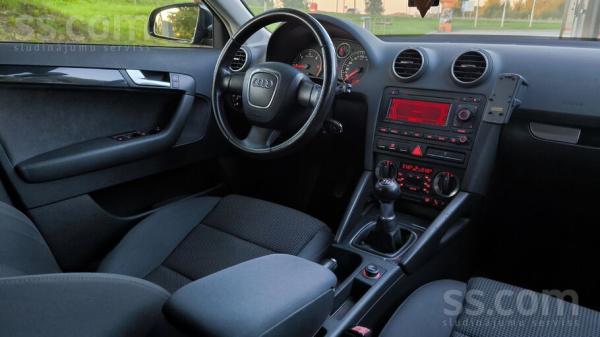 Black Audi A3 2008 in Dobele, with an engine capacity of 2.00 L and mileage of 360 thousand km for 3400 €, photo 6 on AUTOMOTO.COM.LV