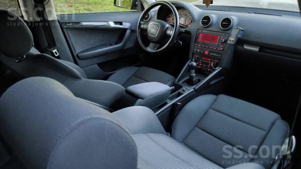 Black Audi A3 2008 in Dobele, with an engine capacity of 2.00 L and mileage of 360 thousand km for 3400 €, photo 8 on AUTOMOTO.COM.LV