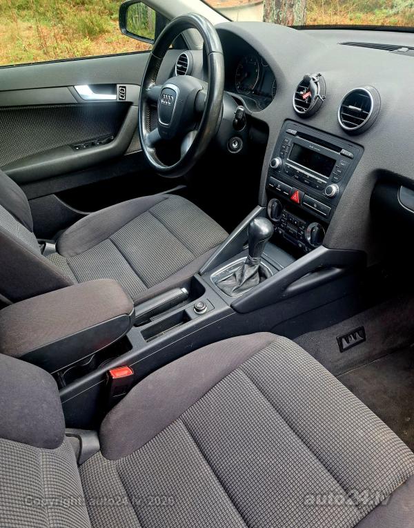 Black Audi A3 2008 in Haapsalu, with an engine capacity of 1.60 L and mileage of 310 thousand km for 2300 €, photo 4 on AUTOMOTO.COM.LV