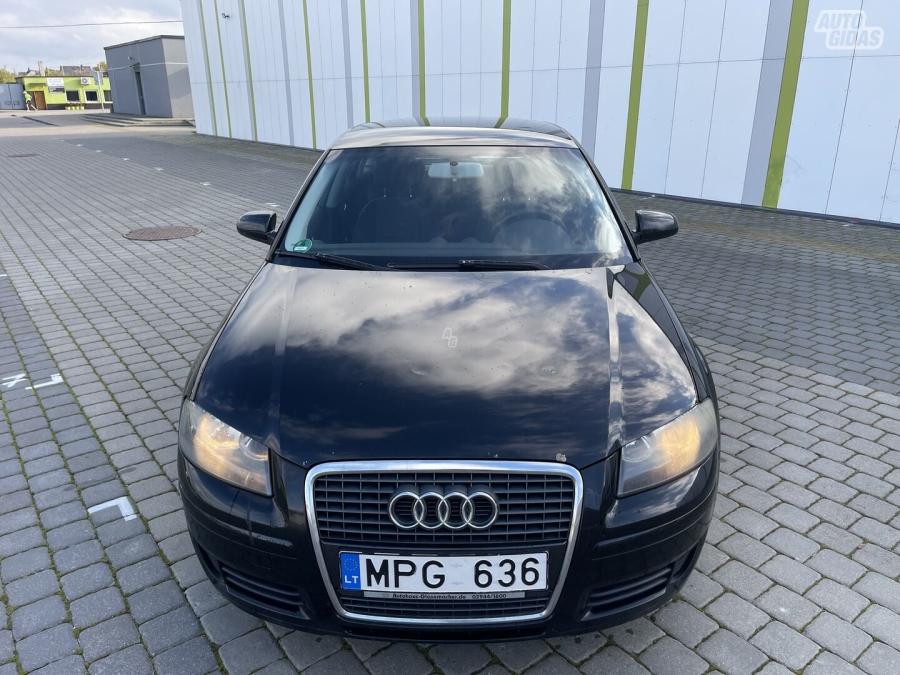 Black Audi A3 2008 in Raseiniai, with an engine capacity of 1.60 L and mileage of 280 thousand km for 2500 €, photo 6 on AUTOMOTO.COM.LV