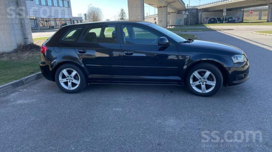 Melns Audi A3 2009 Rīga, ar dzinēja tilpumu 1.90 L un nobraukumu 259 tūkst. km par 4950 €, foto 2 vietnē AUTOMOTO.COM.LV