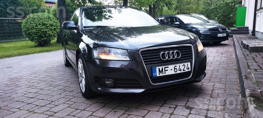 Melns Audi A3 2009 Rīga, ar dzinēja tilpumu 2.00 L un nobraukumu 287 tūkst. km par 3990 €, foto 1 vietnē AUTOMOTO.COM.LV