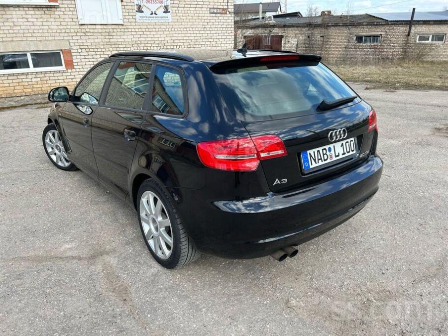 Black Audi A3 2009 in Ludza, with an engine capacity of 2.00 L and mileage of 0 thousand km for 6200 €, photo 5 on AUTOMOTO.COM.LV