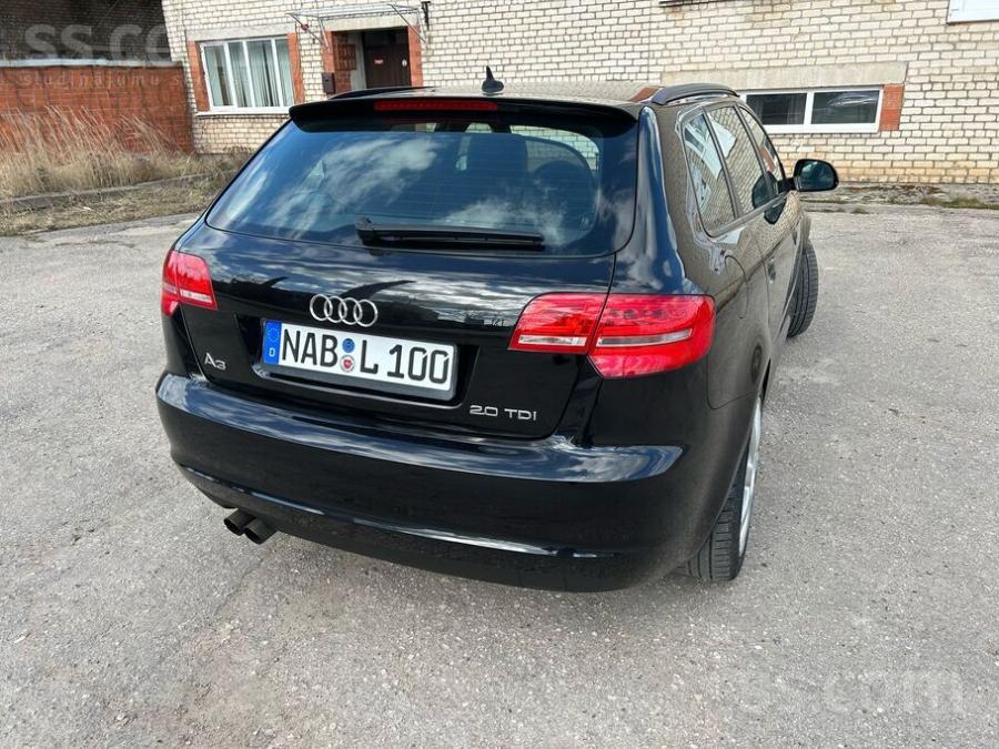 Black Audi A3 2009 in Ludza, with an engine capacity of 2.00 L and mileage of 0 thousand km for 6200 €, photo 6 on AUTOMOTO.COM.LV