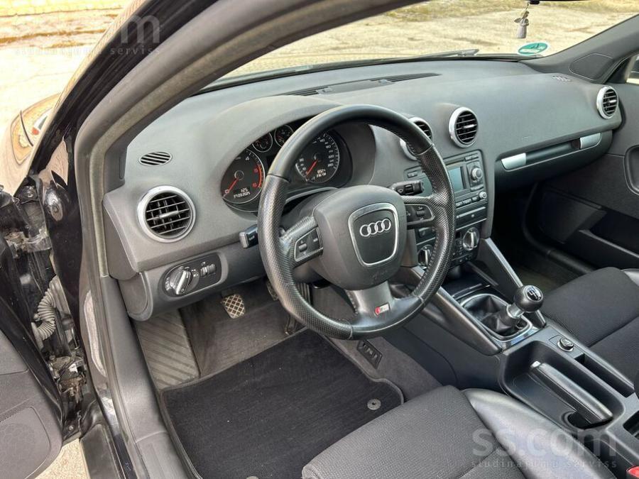 Black Audi A3 2009 in Ludza, with an engine capacity of 2.00 L and mileage of 0 thousand km for 6200 €, photo 14 on AUTOMOTO.COM.LV