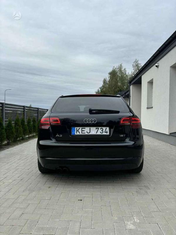 Melns Audi A3 2009 Viļņa, ar dzinēja tilpumu 1.80 L un nobraukumu 202 tūkst. km par 4500 €, foto 6 vietnē AUTOMOTO.COM.LV