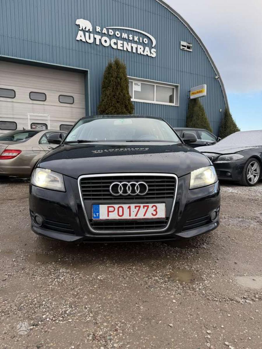 Black Audi A3 2009 in Jurbarkas, with an engine capacity of 1.97 L and mileage of 294 thousand km for 3999 €, photo 2 on AUTOMOTO.COM.LV