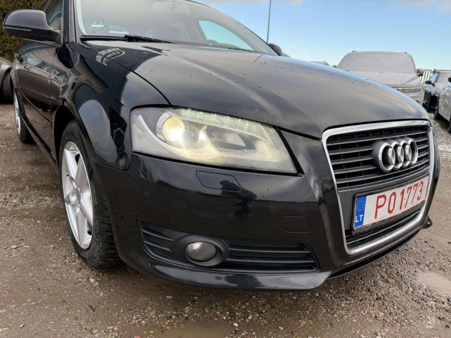 Black Audi A3 2009 in Jurbarkas, with an engine capacity of 1.97 L and mileage of 294 thousand km for 3999 €, photo 6 on AUTOMOTO.COM.LV